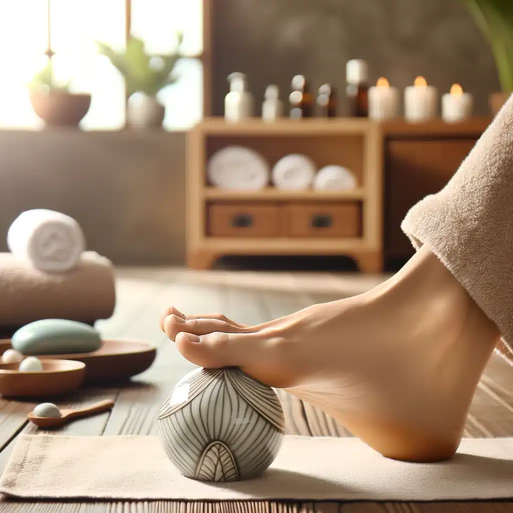 Scopri il Massaggio Plantare con Palla di Ceramica